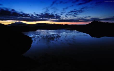 Mountain Nature Landscape Rock Tree Sunset Green Lake