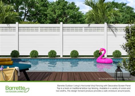 Horizontal Vinyl Fencing Debuts With Barrette Outdoor Living In 2022