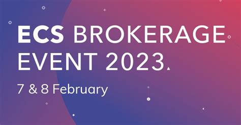 ECS Brokerage Event A Networking Event For Finding Potential Partners