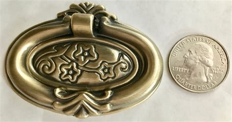 Antique Brassbronze Medallion Decorative Furniture Pull Ring Etsy