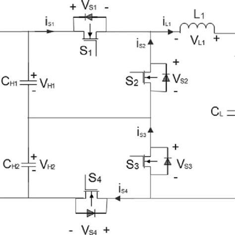 Equivalent Circuit Of The Modified Converter In The Step Down Mode