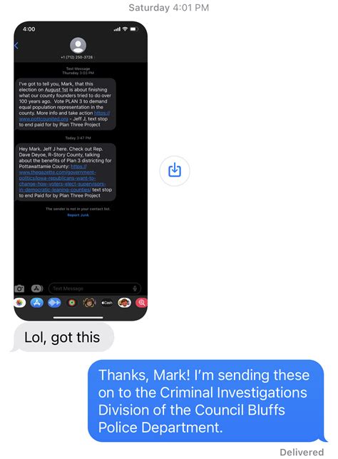 Pott County Supervisor Reacts To Hoax Texts Regarding His Position On