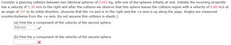 Solved Consider A Glancing Collision Between Two Identical