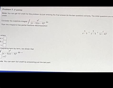 solved problem 7 7 ﻿points ﻿cretiit consider the