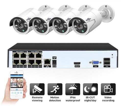 Комплект видеонаблюдения POE IP Hiseeu POEKIT-4HB613 4МП на кмеры и ...