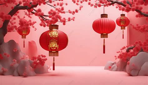 전통적인 등불 꽃과 램프와 중국 새 해 배경 중국의 설날 랜턴 꽃과 램프 새해 복 많이 받으세요 배경 일러스트 및 사진 무료 다운로드 Pngtree