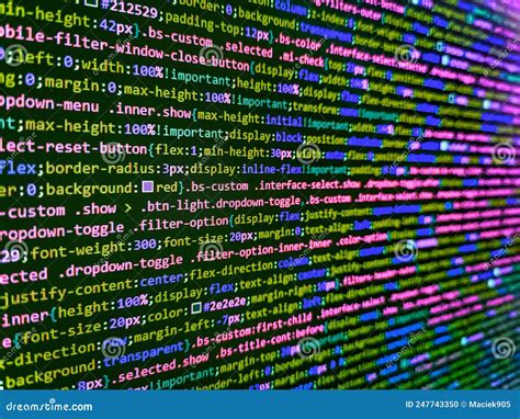 Modern Tech Front End Applications In The Color Concept Web Abstract