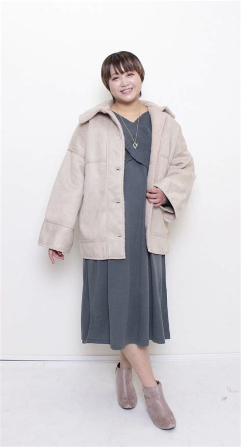 クリスマス直前視線独り占めモテぽっちゃり女子コーデ