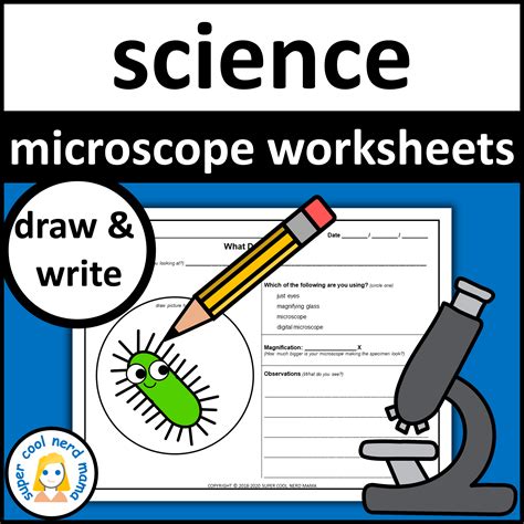 Microscope Drawing Worksheets Made By Teachers Reading Worksheets