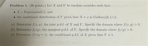 [solved] handwritten plz problem 1 30 points let x and y be