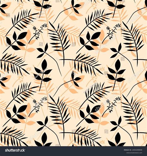 Allover Seamless Leaves Design Pattern Fabric