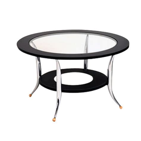 Large Round Black Glass Coffee Table Glass Designs