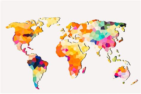 Premium Photo Roughly Sketched Out World Map As Global Business Concepts