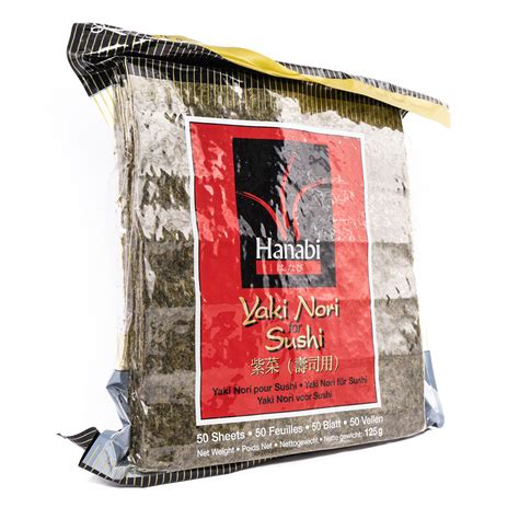 Hanabi Yaki Nori For Sushi 50 Sheets 125g Umall Sydneys Largest