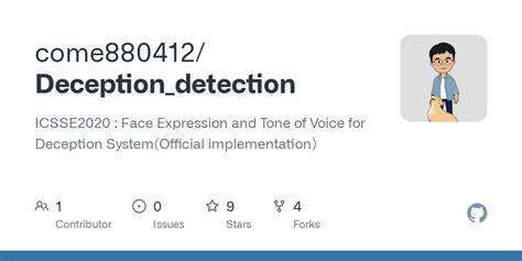 Github Come880412 Deception Detection Icsse2020 Face Expression And Tone Of Voice For