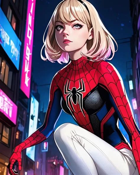 Moods Art On Instagram Spider Gwen Emma Stone In 2024 Spider