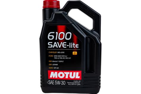 Моторное масло 6100 SAVE-LITE 5W30 4 л MOTUL 107957 - выгодная цена ...