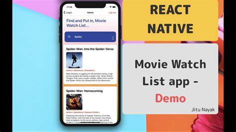 Movie Watch React Native Part 2 Demo Source Code Given YouTube
