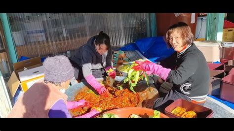 사랑스런 채아 할머니ㆍ왕할머니ㆍ이모할머니 김장하기 실시간 Youtube