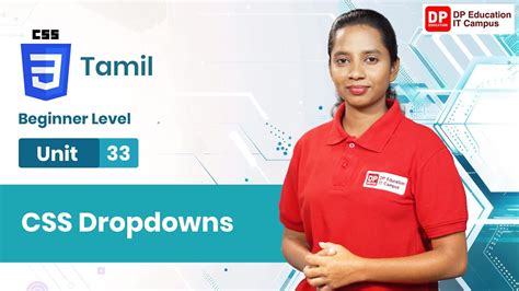 Unit 33 Css Dropdowns Css Beginner Level Youtube