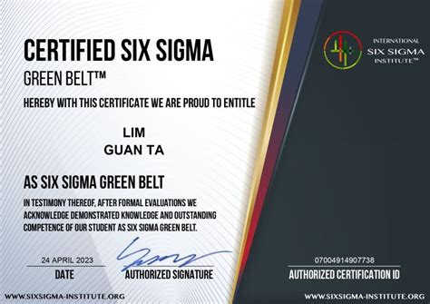 Leansixsigma Sixsigmagreenbelt Gt Lim Guan Ta