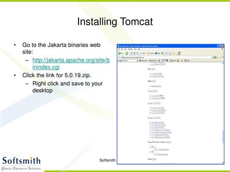 Ppt Installing And Configuring Tomcat Powerpoint Presentation Free