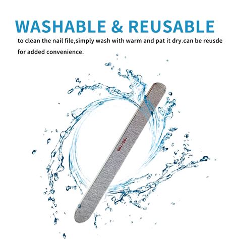 Professional Custom Double Side Nail File 80 100 Sandpaper Plastic Nail