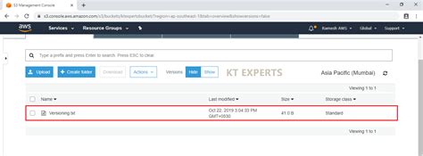 Amazon S3 Versioning In AWS KTEXPERTS