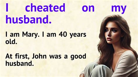 I Cheated On My Husband Learn English Through Stories Youtube