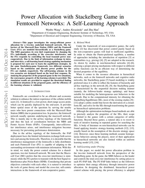 pdf power allocation with stackelberg game in femtocell networks a