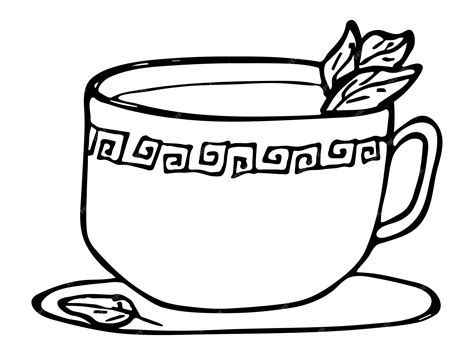 Jolie Tasse De Thé Ou De Café Illustration Simple Tasse Clipart Doodle