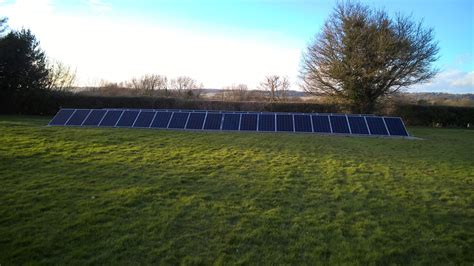 An 11 Kwp Photovoltaic Array Ground Mounted Pv Array Supplying A Large New Build House Invicta