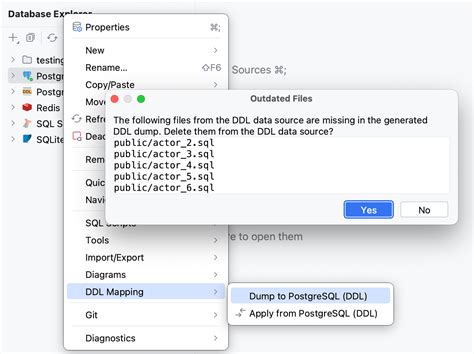 Ddl Mappings Datagrip Documentation