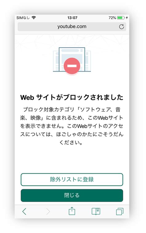 Web サイトへのアクセスを許可する