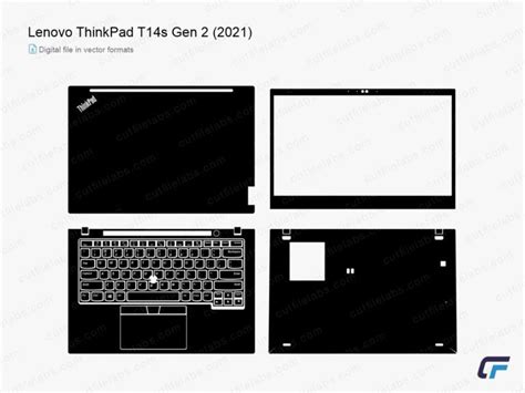 Lenovo Thinkpad T Cut File Template Cut File Labs