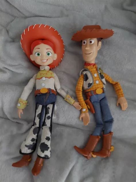 Disney Pixar Toy Story Woody And Jessie Talking Pull String Figures £20
