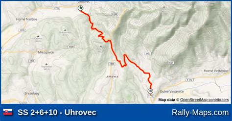 SS Uhrovec Stage Map Rallye Tatry Rally Maps