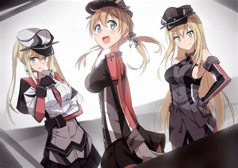 Prinz Eugen Bismarck And Graf Zeppelin Kantai Collection Drawn By Tomato Lsj Danbooru