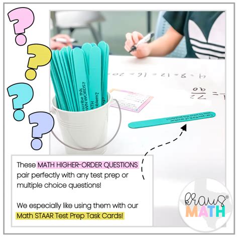 Math Higher Order Thinking Questions Cards Bloom S Taxonomy Kraus Math