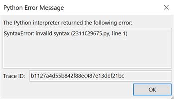 Khắc phục lỗi Python trong Excel MyGPT