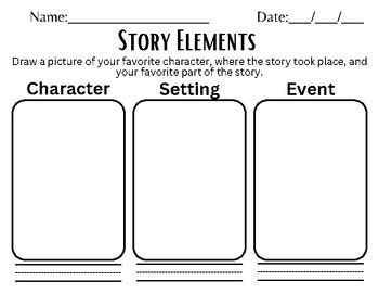 Story Element Chart By MermaidDotTeaching TPT