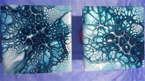 Fluid Art Paint Your Own Set Of 6 Or 12 Ceramic Coasters Using Bloom Style