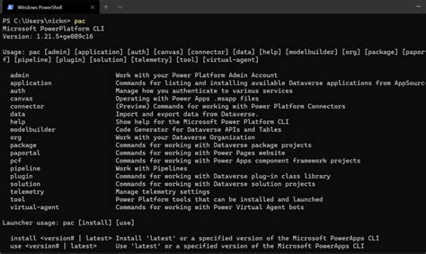 Power Platform Cli Installing Connecting And Selecting An