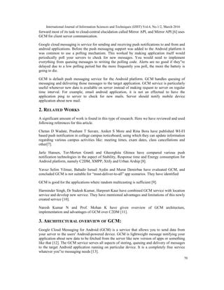 GOOGLE CLOUD MESSAGING GCM A LIGHT WEIGHT COMMUNICATION MECHANISM
