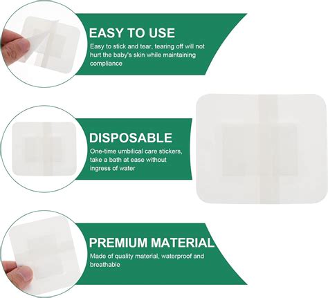 Doitool 10pcs Adhesive Belly Button Patches For Umbilical Cord Easy Application Buy Now With
