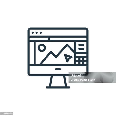圖形設計向量圖標隔離在白色背景上大綱 細線平面設計圖示的網站設計和移動 應用程式開發細線圖形設計輪廓圖示向量向量圖形及更多作品展示包圖片