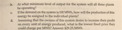 solved a municipal electric power system consists of three
