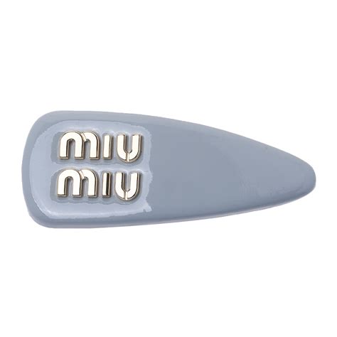 Miu Miu 미우미우 [미우미우] 페이턴트 가죽 헤어클립 5if092 069 F0591 S I Village 에스아이빌리지