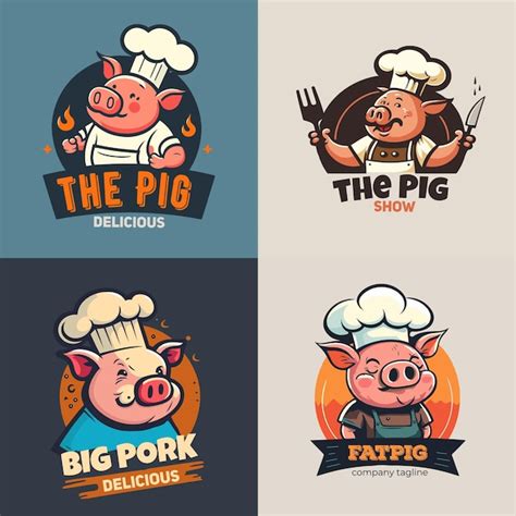 Conjunto De Logotipos 03 Vector Premium