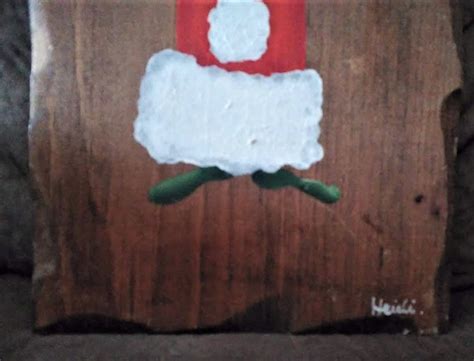 Vintage Hand Painted Folk Art Mrs Santa Claus Wooden Reclaimed Etsy